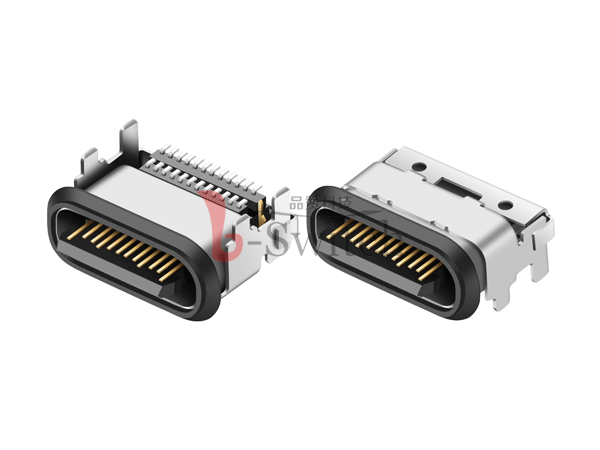 防水TYPE-C连接器_沉板TYPE-C母座_TYPE-C连接器厂家_品赞电子